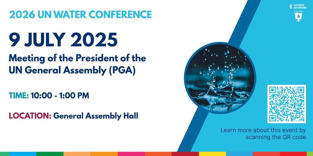 PGA Preparatory Meeting for the 2026 UN Water Conference and related multistakeholder events ...